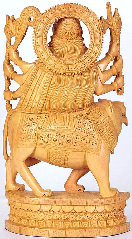 Simha Vahini Devi Durga | Exotic India Art