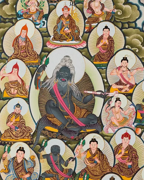 Machig Labdron Lineage or Refuge Tree in Medium Size According for Chod ...