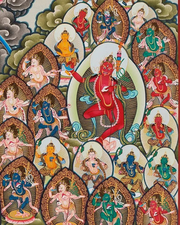 Machig Labdron Lineage or Refuge Tree in Medium Size According for Chod ...